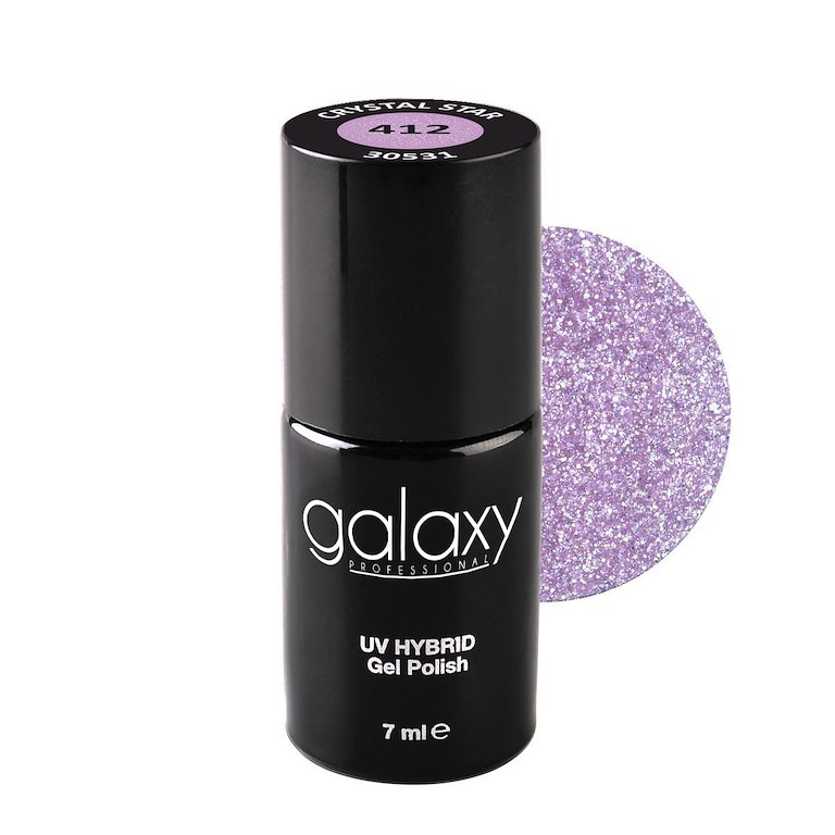GLITTERS – trajni lak za nokte UV/LED Hybrid 7 ml Classy Sassy S413