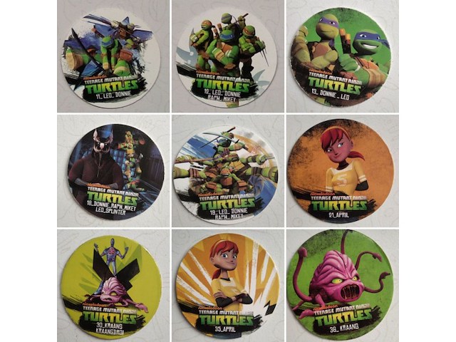 (CH) Chipicao tokeni Nindža kornjače TMNT -18 komada
