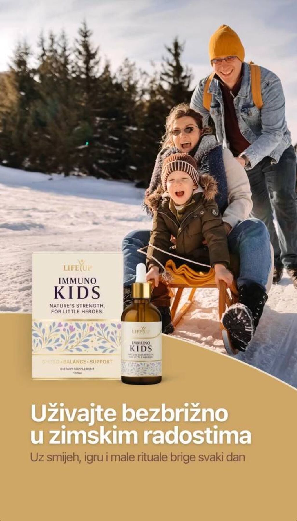 LifeUp prirodni dodaci ishrani – Immuno Kids, Reset i Rise - Immuno
