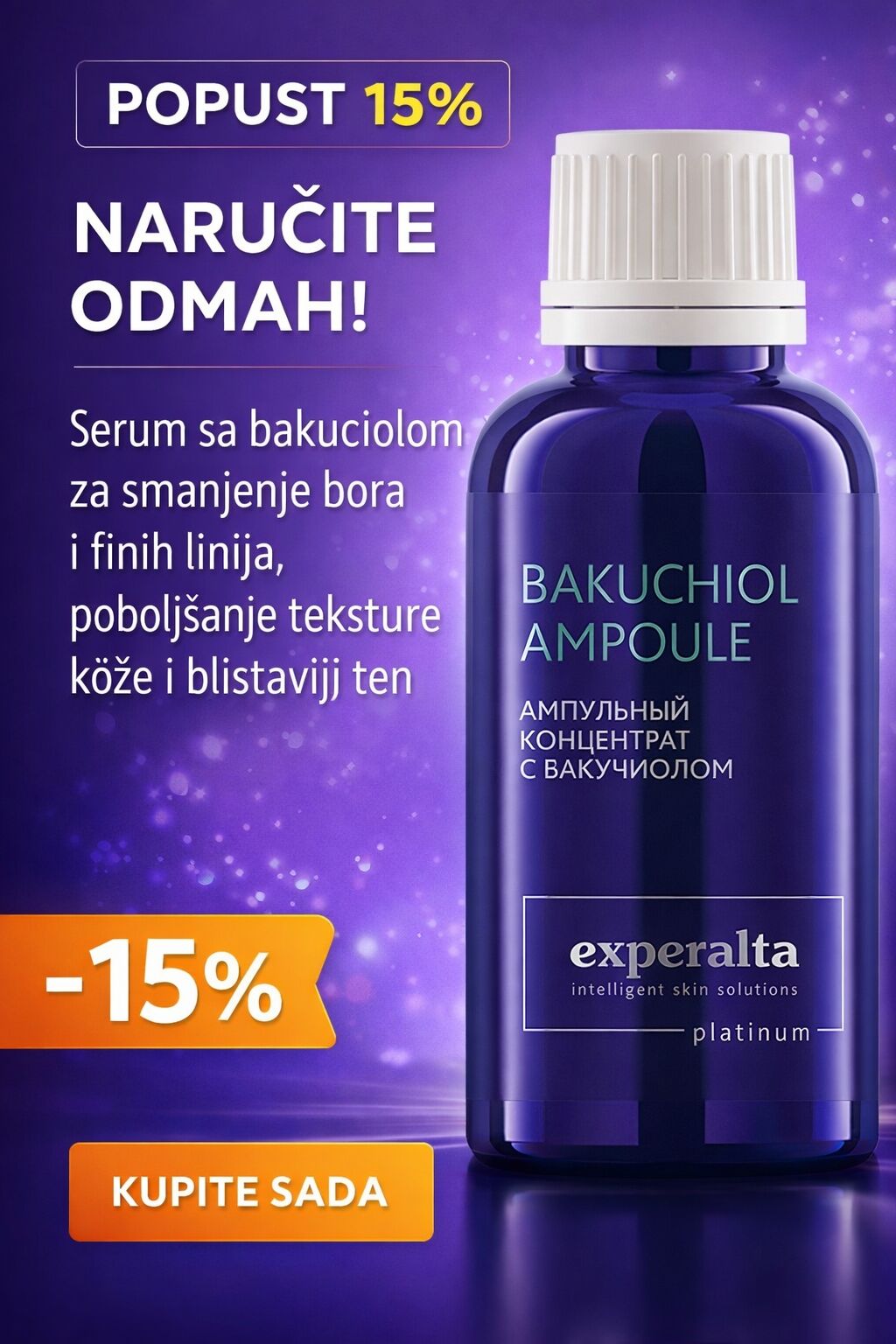 AKCIJA - 15%❄️❄️ISKORISTI AKCIJU I PORUČI Bakuchiol Ampoule – ampulski
