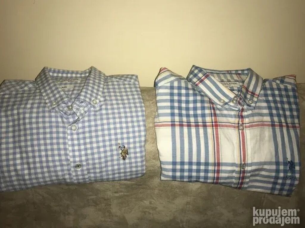 Original U. S. POLO ASSN kosulja M / L 2 kom. 100% cotton Ramena