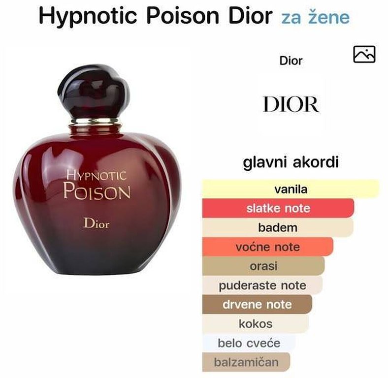 Ovo je Christian Dior Hypnotic Poison Eau de Parfum za žene. To je