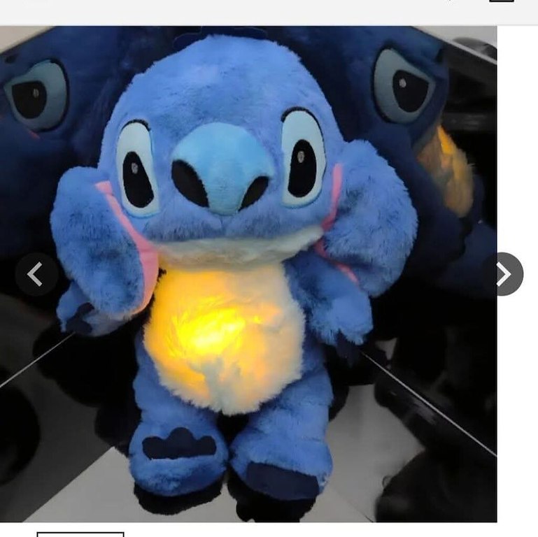 Plišani lik Stitch sa svetlećim stomakom gs - Mekana plišana igračka