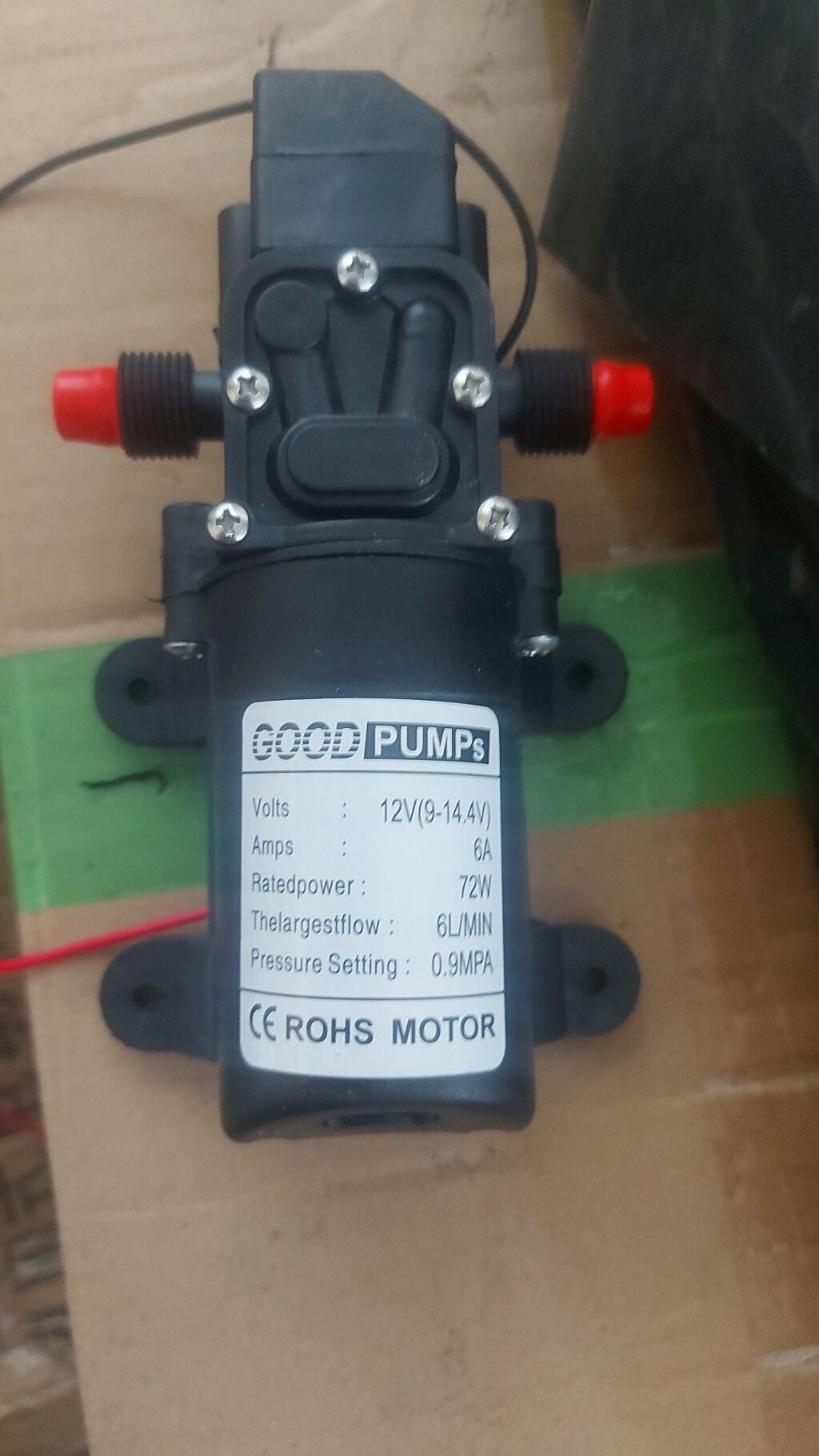 Električna membranska pumpa za vodu – GOOD PUMPs - Napon: 12 V (radni