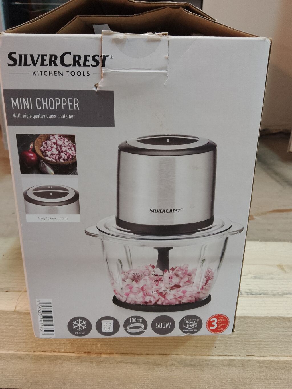 SilverCrest Mini Chopper – seckalica sa staklenom posudom - Snaga