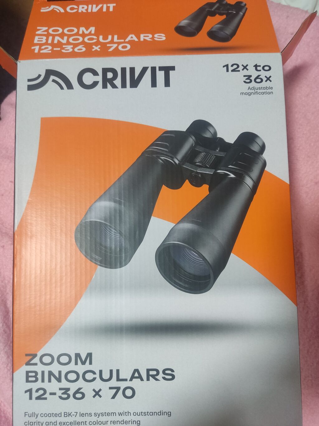 CRIVIT Zoom dvogled 12–36 × 70 - Podesivo uvećanje 12x do 36x –
