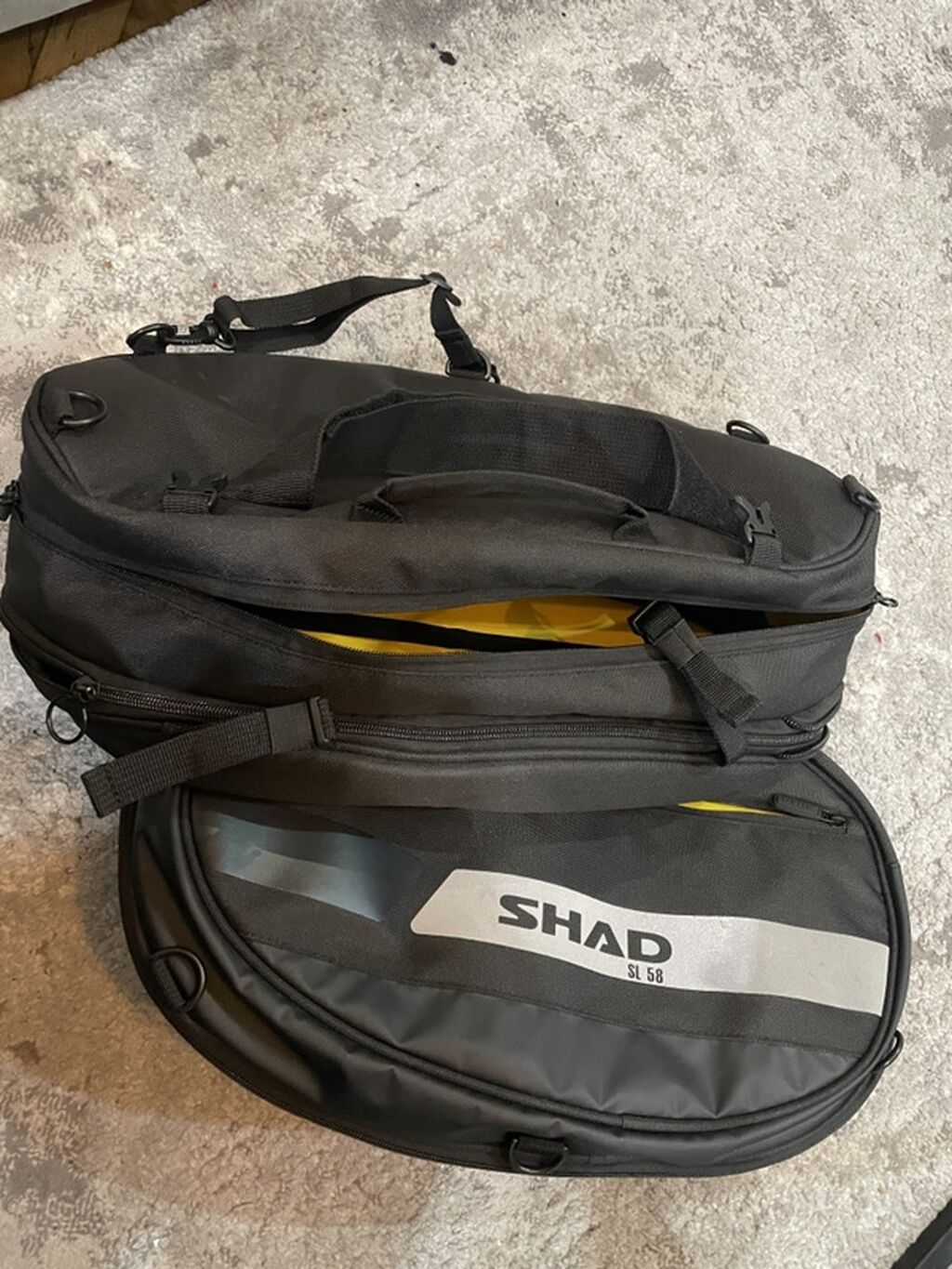 SHAD SL58 meke bočne torbe za motor (par) - Kapacitet: do 58 L ukupno