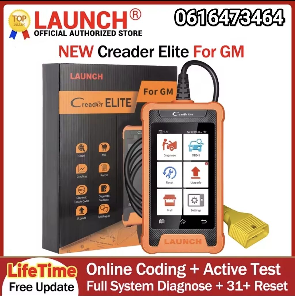 Novo-LAUNCH X431 Creader Elite OBD2 za GM, Chevrolet, Cadillac, Buick