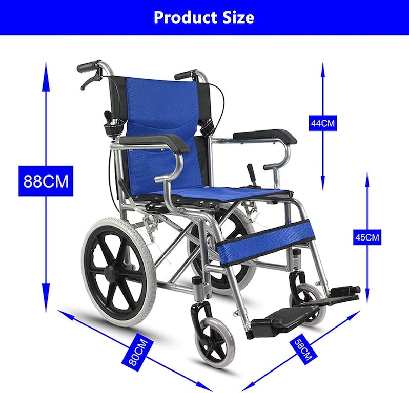 Lagana sklopiva invalidska kolica za pratnju - Materijal rama
