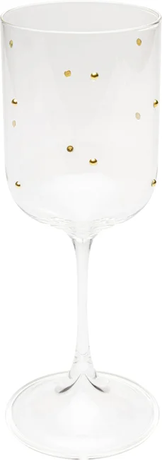 Čaša za belo vino Glam Dots Gold 22cm