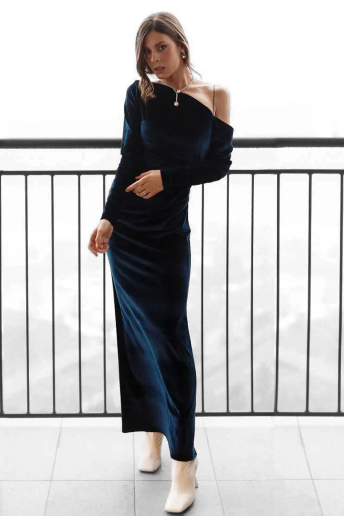 Maxi Velvet Dress