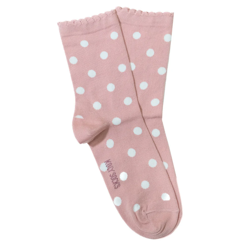 Dirty pink tufted socks
