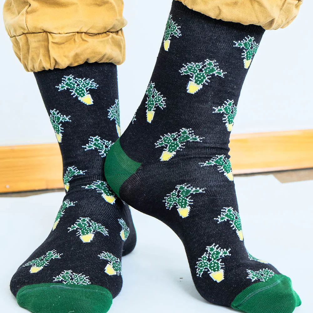Cactus socks black