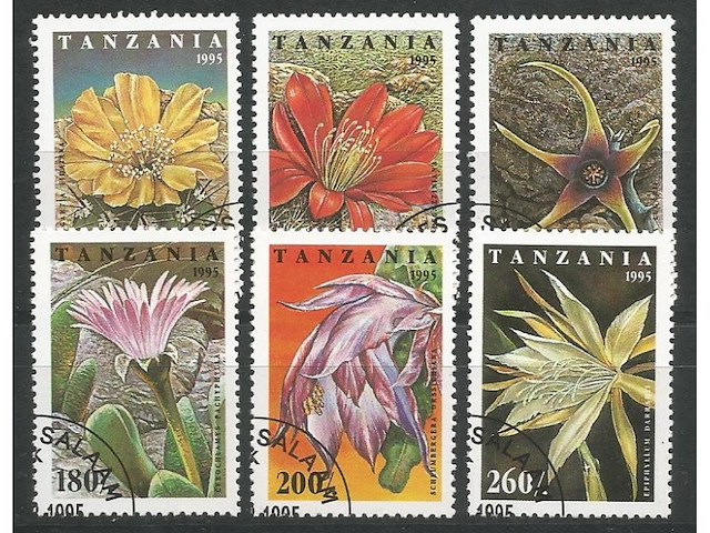 Tanzanija,Flora 1995.,žigosano