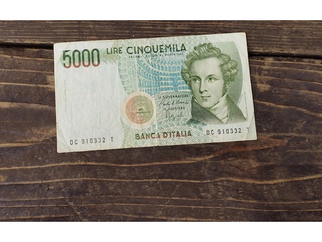 ITALIJA 5000 LIRA 1985