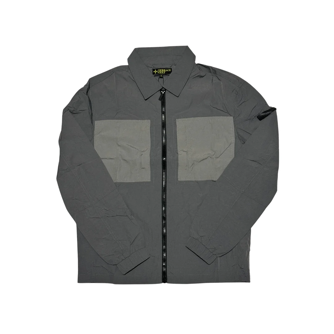 Terrace Cult Brasco Overshirt jakna siva