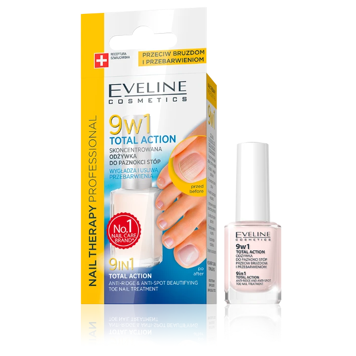 Eveline Terapija za nokte Nail Therapy 9in1 Toe Nail Treatman 12ml