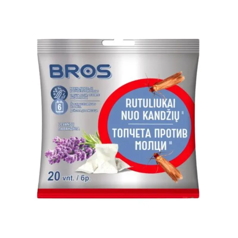 Bros Kuglice protiv moljaca Lavanda, 20 komada