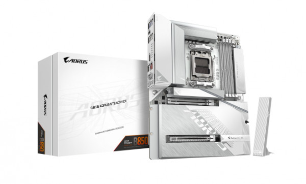 AM5, AMD B850, 4x DDR5 DIMM, 5GbE LAN, Ultra-Fast Storage : 4*M.2 slots, including PCIe 5.0 x4 ( B850 A STEALTH ICE )
