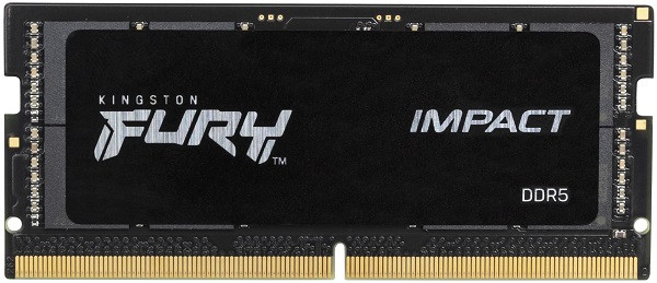 DDR5 8GB SO-DIMM 4800MHz [FURY IMPACT], Non-ECC Unbuffered, CL38 1.1V, 262-pin 1Rx8 ( KF548S38IB-8 )
