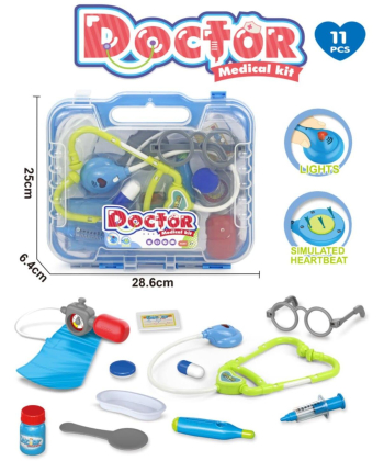 Merx toys igračka doktorski set sa muzikom11 elemenata - A083103