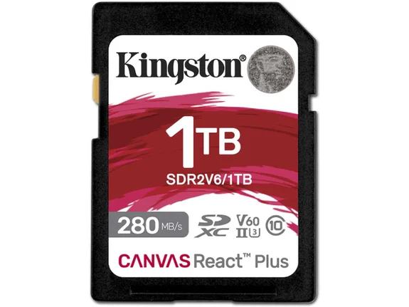 Kingston Memorijska kartica SDR2V6/1TB 1TB SDXC UHS-II 280R/150W U3 V60