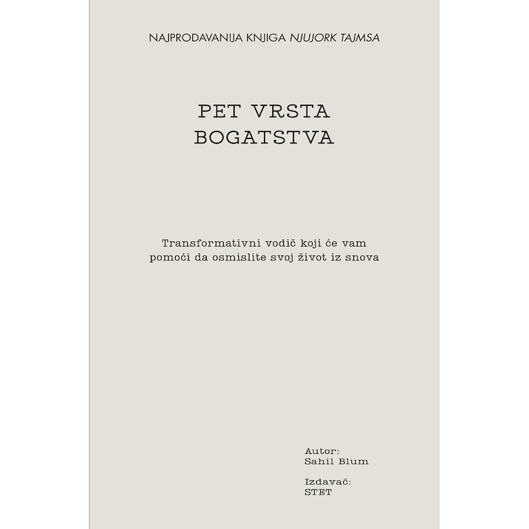 PET VRSTA BOGATSTVA