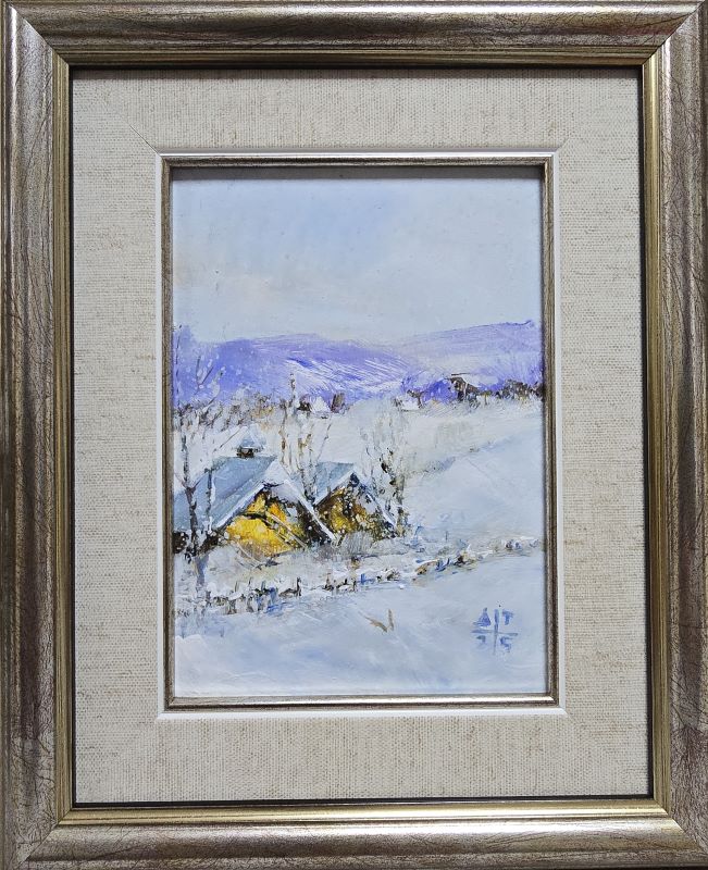 Zlatibor 3, Dragan Tasić, akril na lesonitu, sa 28×23 cm, bez 17×13 cm, sertifikat, 6490 dinara