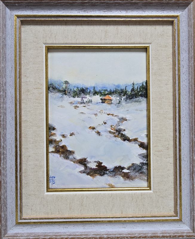 Zlatibor 2, Dragan Tasić, akril na lesonitu, sa 28×23 cm, bez 17×13 cm, sertifikat, 6490 dinara