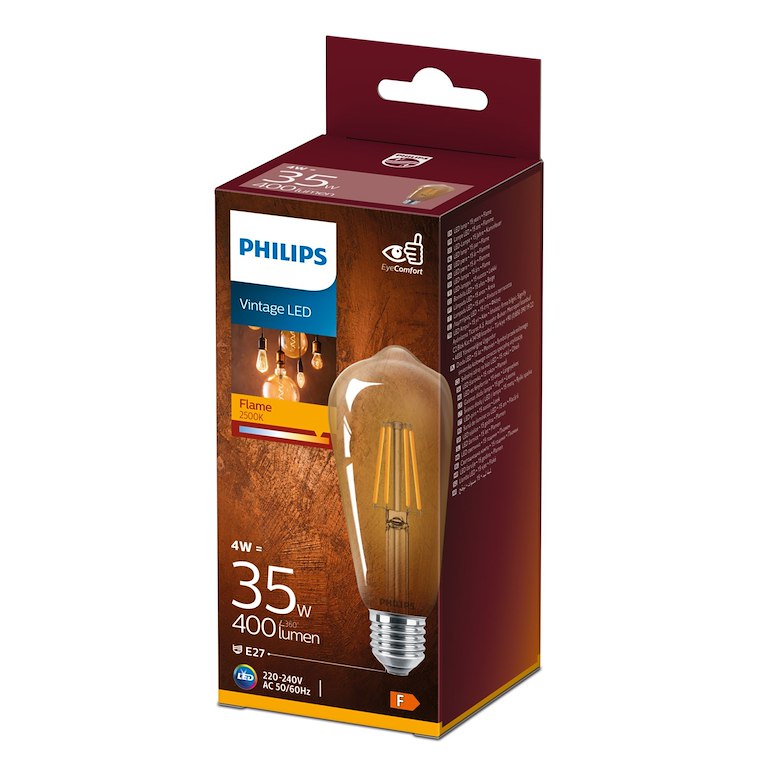 Philips Led sijalica st64 3.1w(25w) 1800k e27 ndsrt amber 1pf 929003628401ID: EK000716823