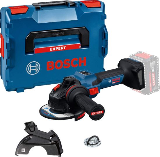 Akumulatorska ugaona brusilica Bosch EXPERT EXWS 18V-15S, 125mm, Solo; bez baterije i punjača + L-BOXX (06019H6101)
