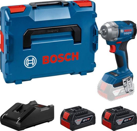 Akumulatorski udarni odvrtač Bosch GDS 18V-350; 2x4,0Ah + punjač u L-BOXX koferu (06019M5022)