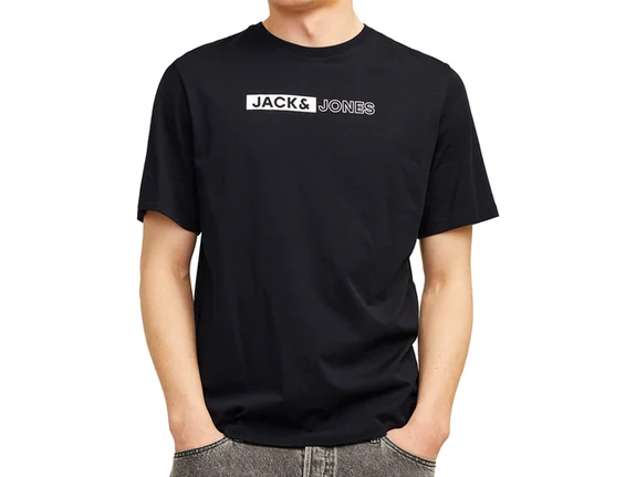 Jack & Jones Muška majica Corp Logo Tee Play SS O-Neck Noos 12233999-BLACKPL