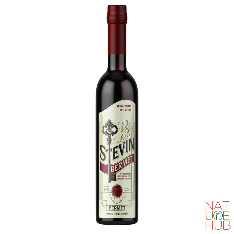 Organsko aromatizovano crveno vino Stevin bermet 0,5l T&N