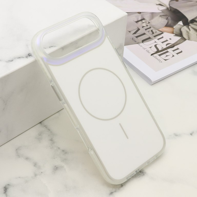 Futrola AMBER RING MagSafe za iPhone AIR (6.6) bela