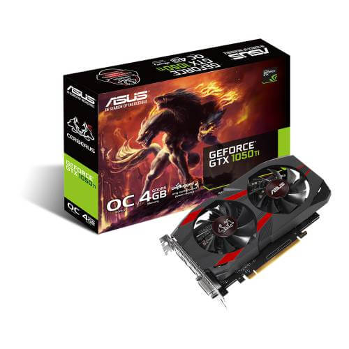 GeForce® GTX 1050 Ti Cerberus OC Edition 128bit 4GB DDR5 Asus CERBERUS-GTX1050TI-O4G grafička karta