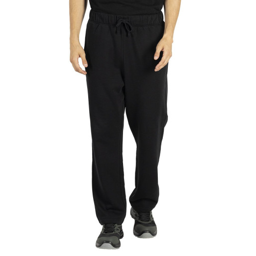 FLAT TRACK PANTS, UNISEX DONJI DEO TRENERKE, 280 G/M2, CRNI