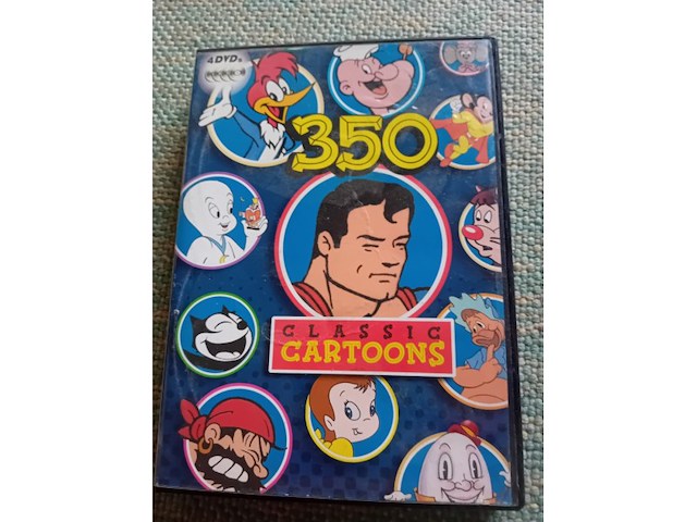 350 Classic cartoons 4 x DVD