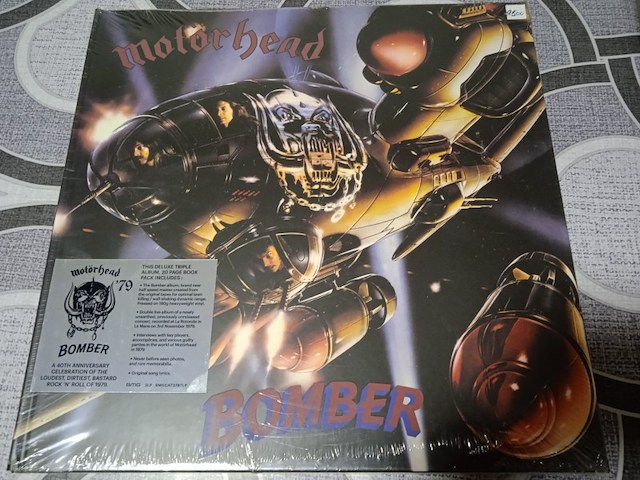 Motorhead - Bomber, 3xLP, Original, Novo