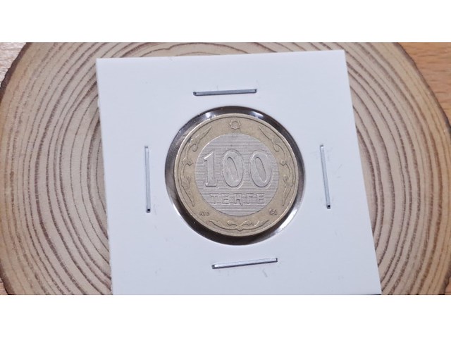 KAZAKSTAN 100 TENGE 2004 GODINA BIMETAL