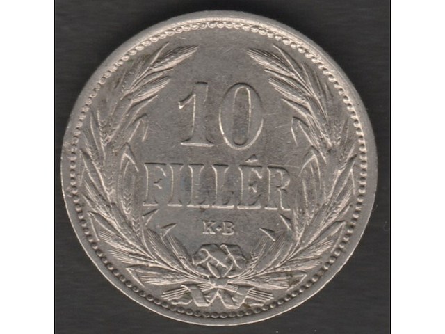 10 Filler, Filera - 1909 - Hungary, Mađarska