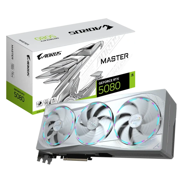 Graficka karta Gigabyte AORUS GeForce RTX 5080 MASTER ICE 16G GDDR7