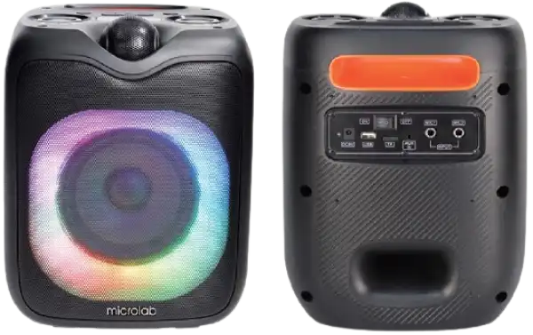 Microlab PT601W karaoke zvucnik 80W, Bluetooth, LED, 7,4V/3600mAh, Aux, USB, microSD, FM + Mic*1kom