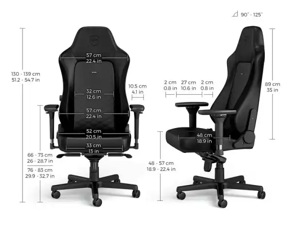 NOBLECHAIRS HERO Gaming stolica crna