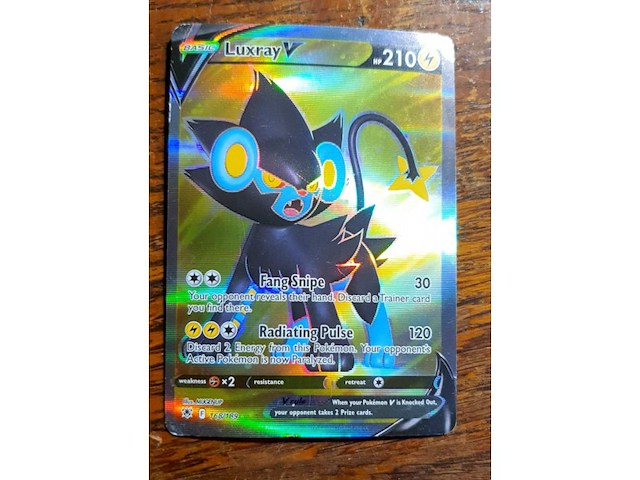 Pokemon kartice  Luxray V Full Art Ultra Rare