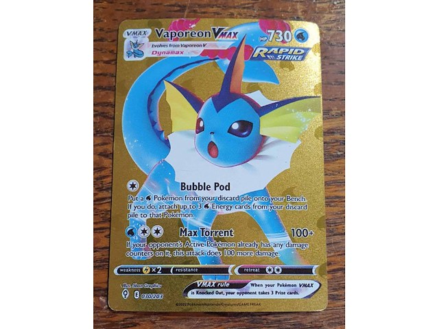 Pokemon kartice Vaporeon VMAX 030/203 Ultra Rare