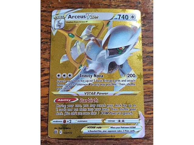 Pokemon kartice Arceus VSTAR
