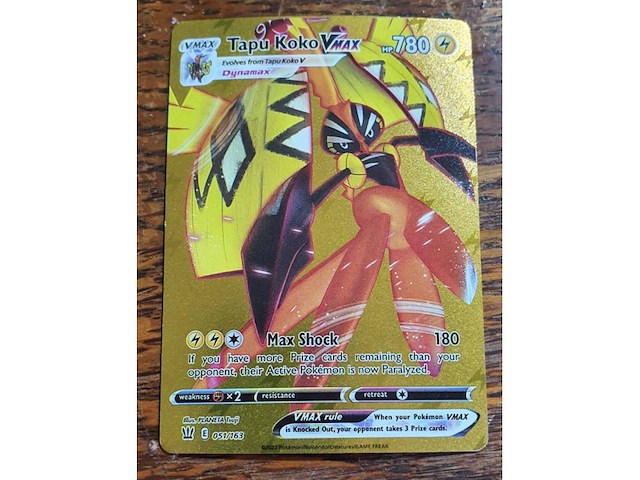 Pokemon kartice Tapu Koko VMAX  (051/163) 2