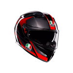 AGV KACIGA K3 STRIGA CRNO SIVO CRVENA