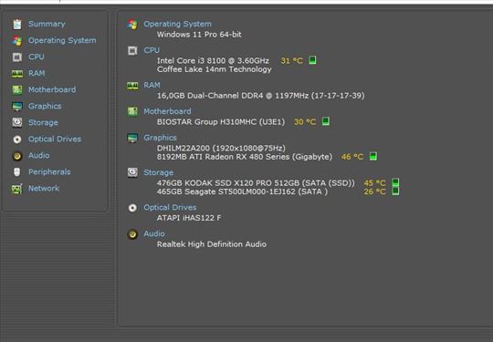 Kompjuter ddr4-Komplet sa monitorom
